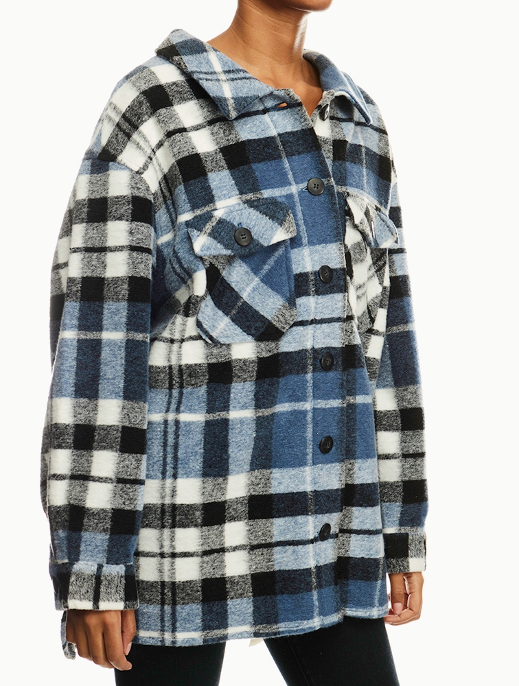 MyRunway | Shop Simply Be Blue Check Shacket for Women from MyRunway.co.za